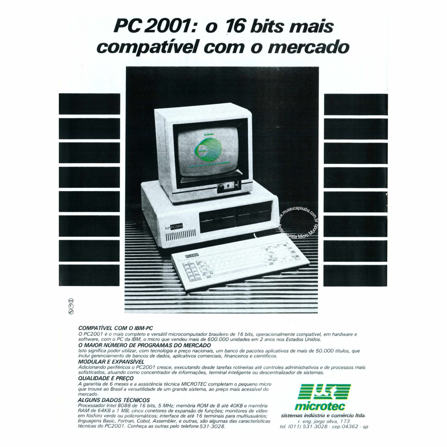 Prológica CP-300 – Revista Microsistemas – Anúncios Antigos – MCC ...
