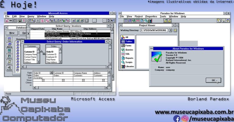 O dBase para Windows de 1994 – MCC - Museu Capixaba do Computador