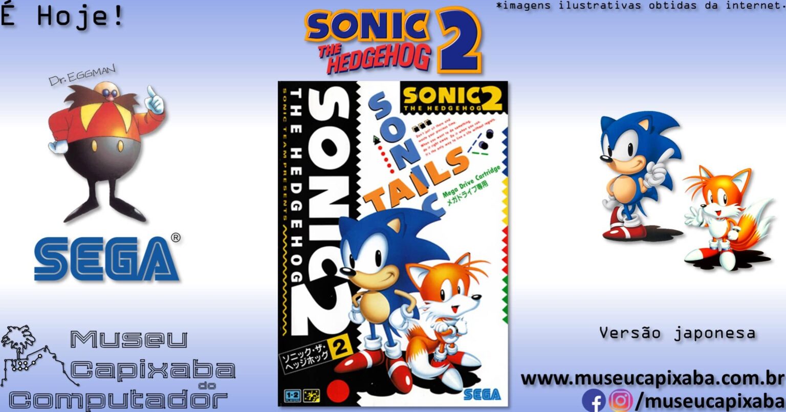 O jogo Sonic the Hedgehog 2 de 1992 – MCC - Museu Capixaba do Computador