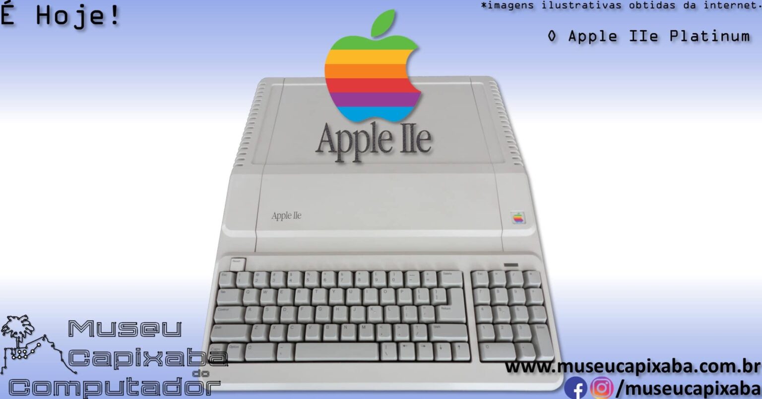 O microcomputador Apple IIe Platinum de 1987 – MCC - Museu Capixaba do ...