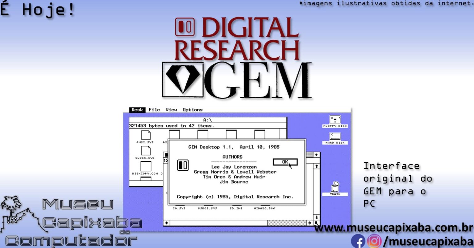 O sistema operacional Digital Research GEM Desktop 1.0 de 1985 – MCC ...