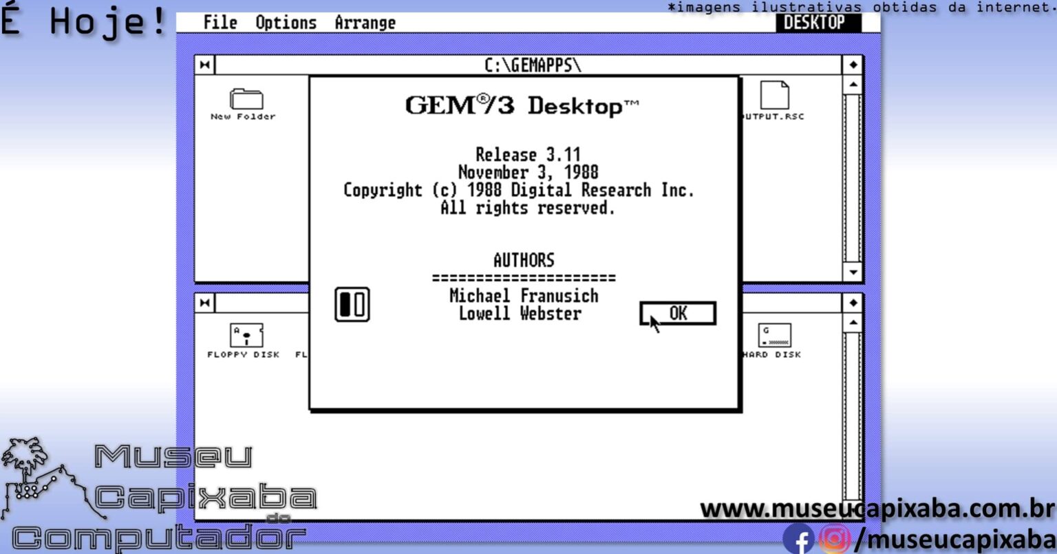O sistema operacional Digital Research GEM Desktop 1.0 de 1985 – MCC ...