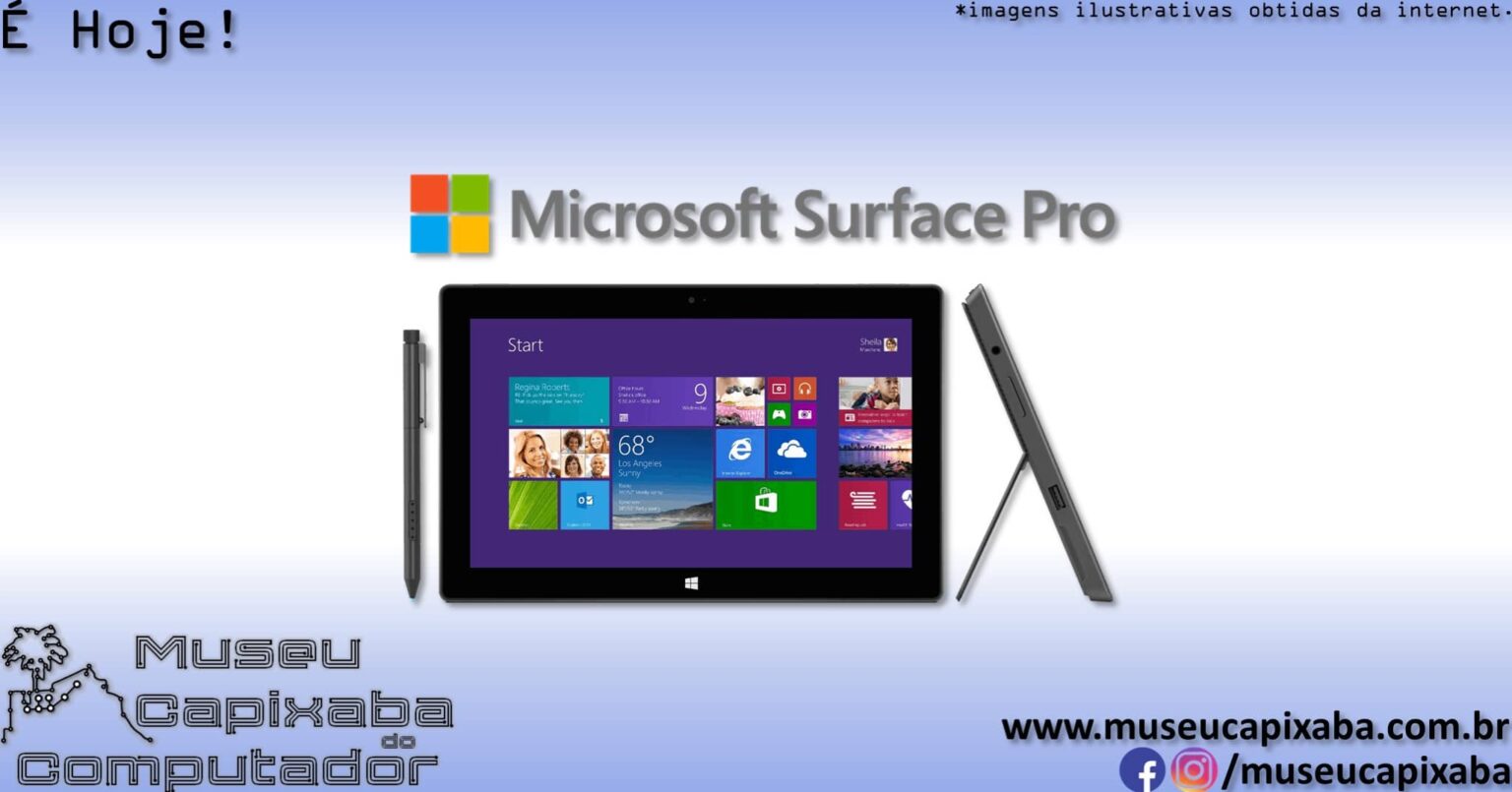 O tablet Microsoft Surface Pro de 2013 – MCC - Museu Capixaba do Computador