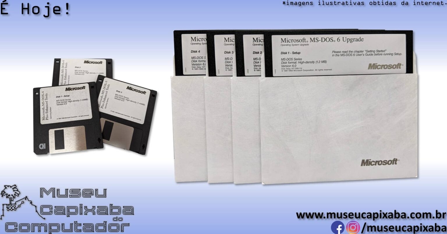 O sistema operacional Microsoft MS-DOS 6.0 de 1993 – MCC - Museu ...
