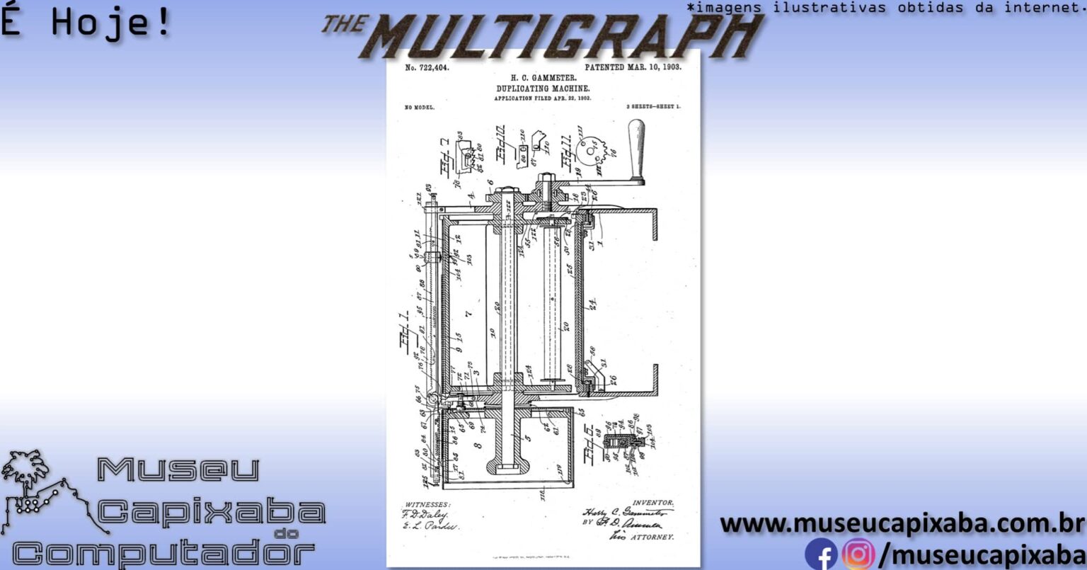 A patente da máquina de duplicar textos Multigraph de 1903 – MCC ...