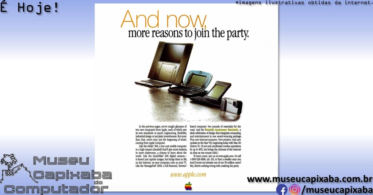 O microcomputador Apple Mac TAM 20 anos de 1997 – MCC - Museu Capixaba ...