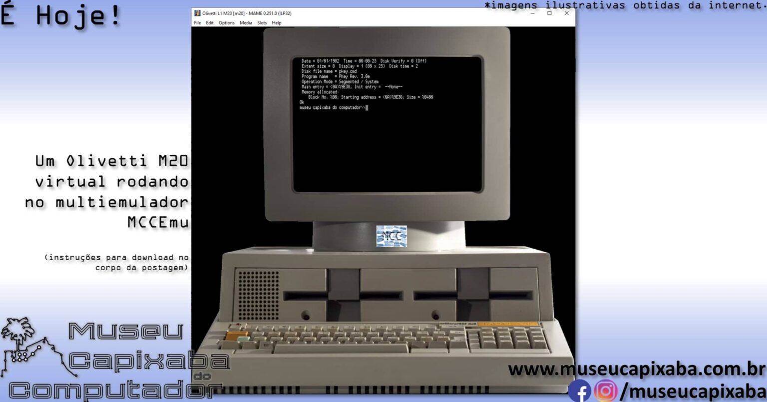 O microcomputador Olivetti M20 de 1982 – MCC - Museu Capixaba do Computador