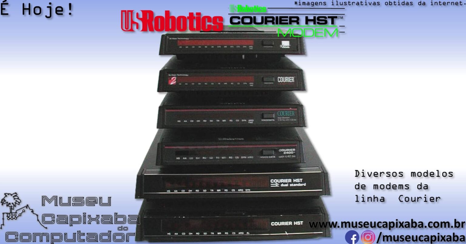 O modem USRobotics Courier HST 9.600bps de 1987 – MCC - Museu Capixaba ...