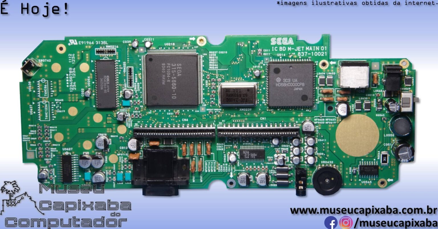 O videogame SEGA Mega Jet de 1994 – MCC - Museu Capixaba do Computador