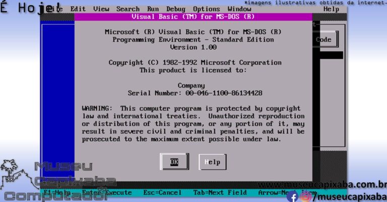 O Microsoft Visual Basic de 1991 – MCC - Museu Capixaba do Computador