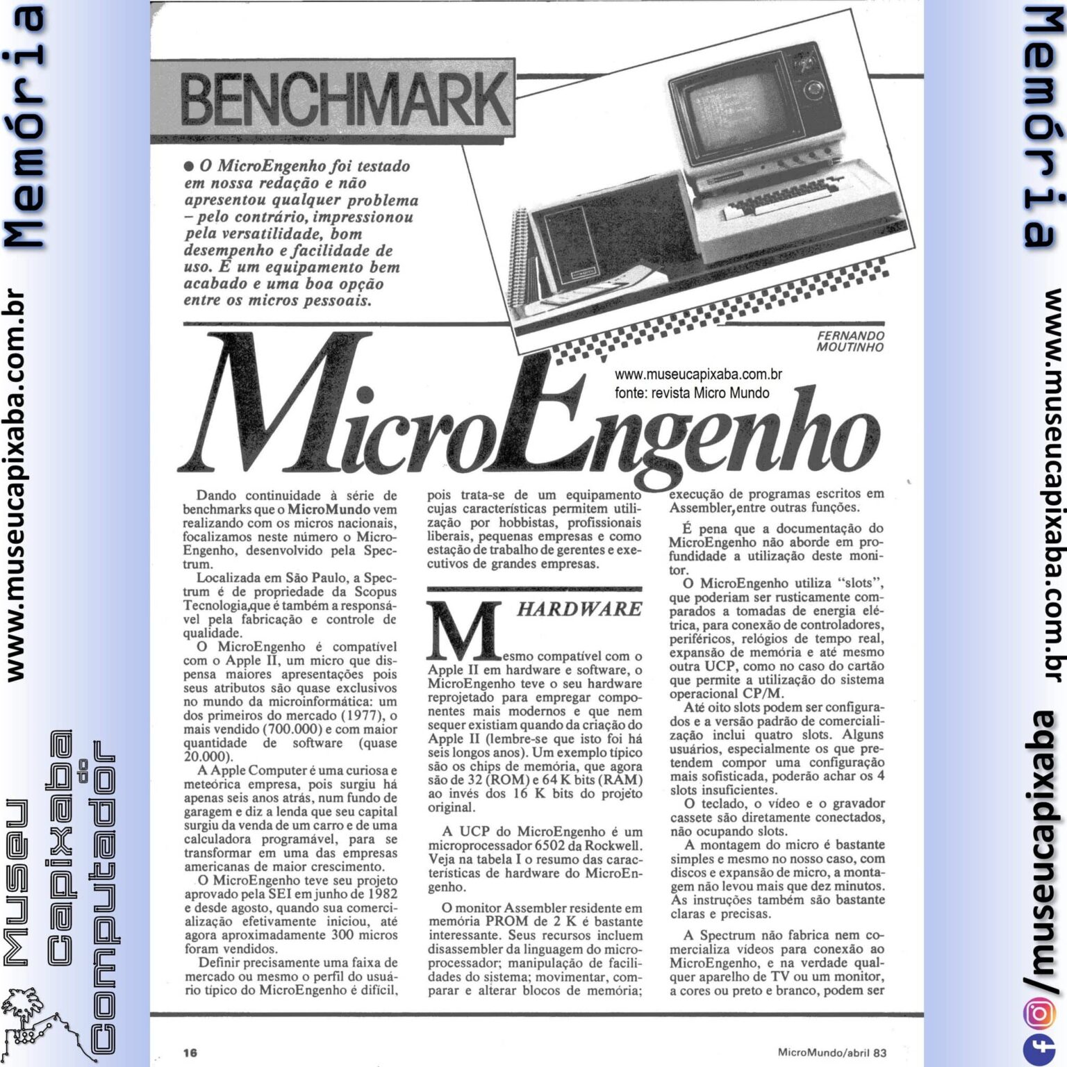 Spectrum Microengenho Review – Revista Micromundo – 1983 – Artigos ...
