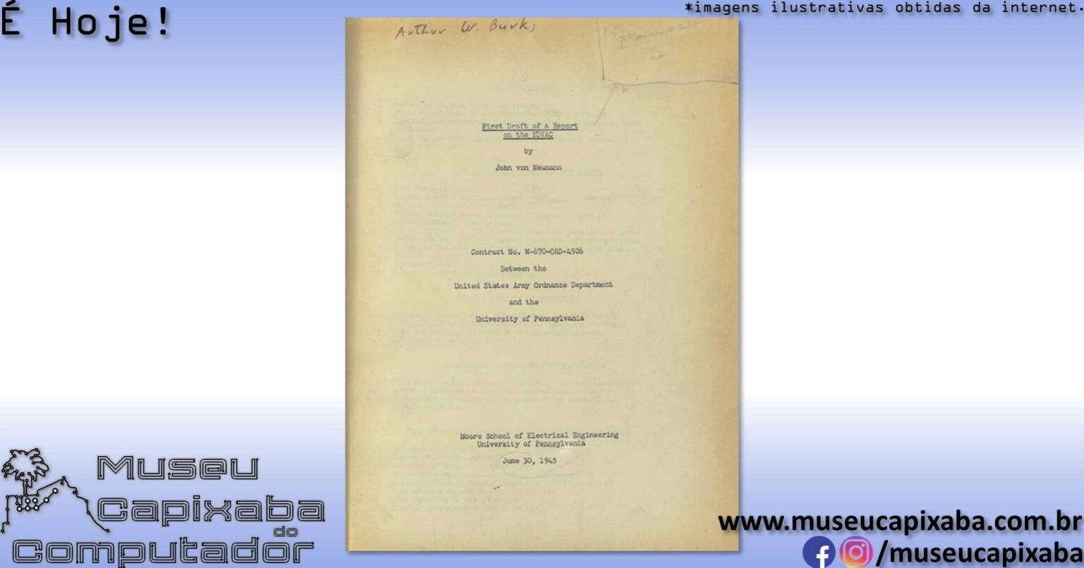 O computador EDVAC de 1945 – MCC - Museu Capixaba do Computador