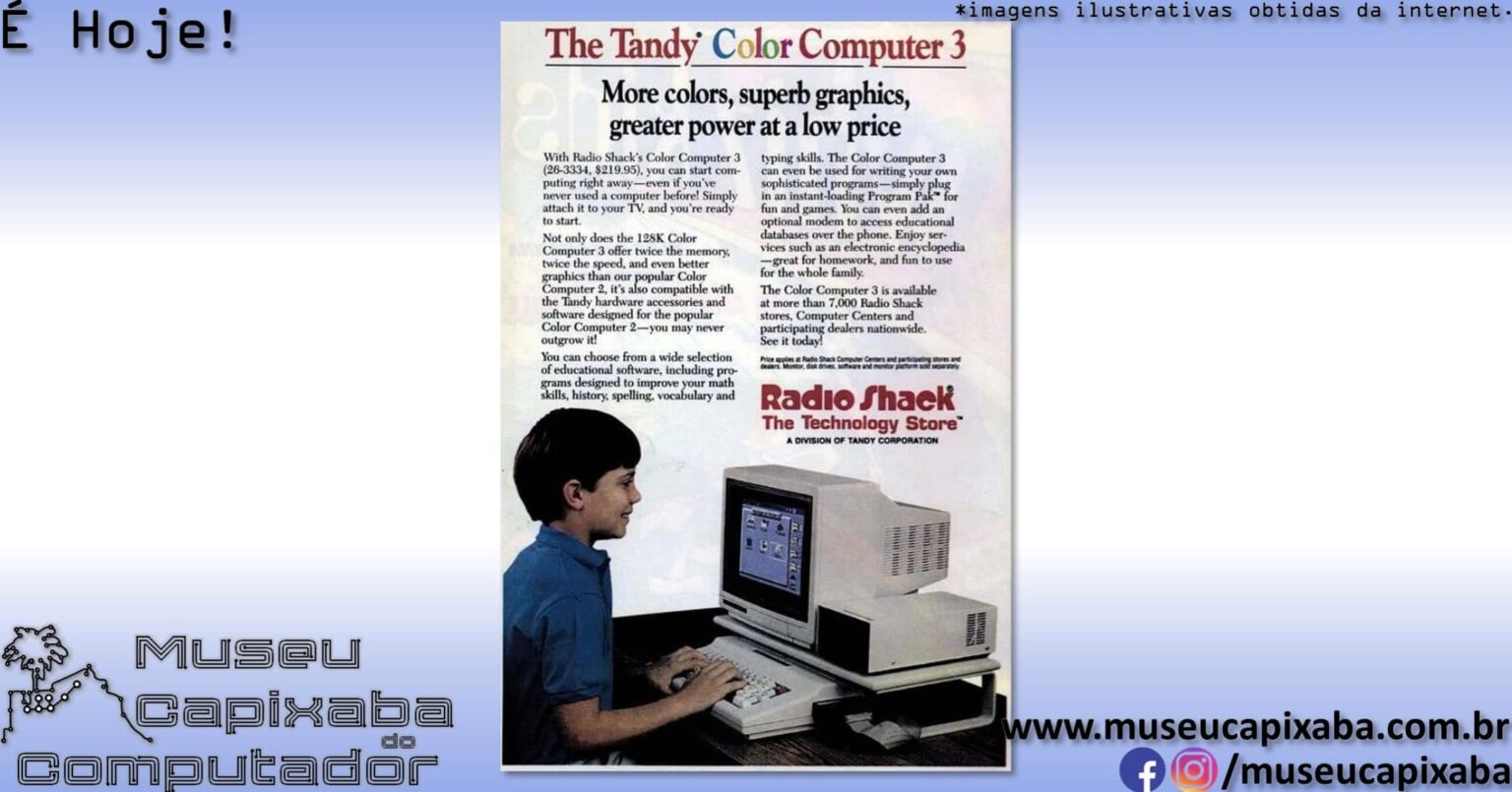 O computador Tandy Color Computer 3 de 1986 – MCC - Museu Capixaba do ...