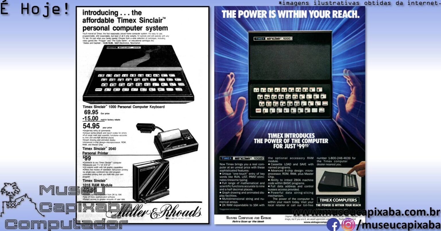 O microcomputador Timex Sinclair TS1000 de 1982 – MCC - Museu Capixaba ...
