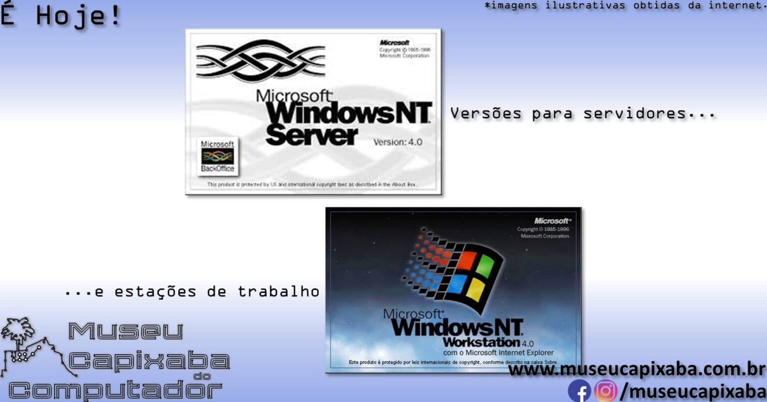 O sistema operacional Microsoft Windows NT 4 de 1996 – MCC - Museu ...