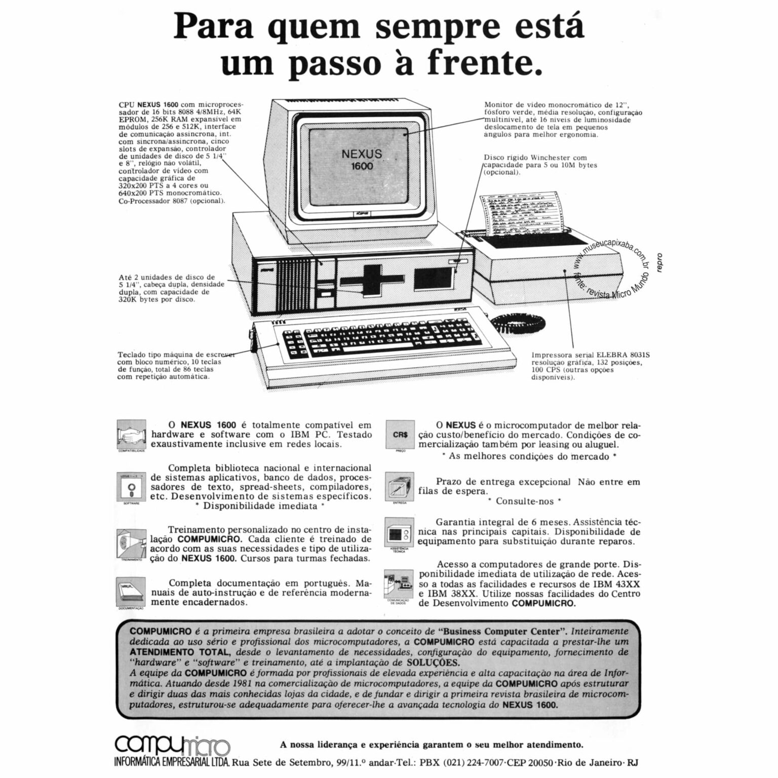 Scopus Nexus 1600 – Compumicro – Revista Micromundo – 1984 – Anúncios ...