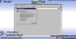 O navegador Microsoft Internet Explorer de 1995 – MCC - Museu Capixaba ...