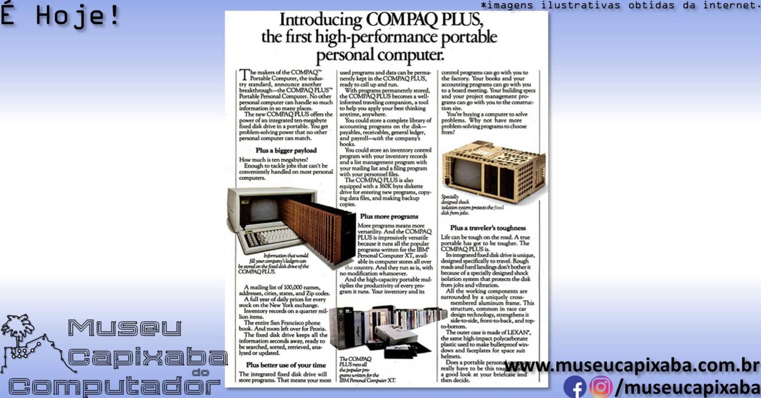 O microcomputador Compaq Portable de 1982 – MCC - Museu Capixaba do ...