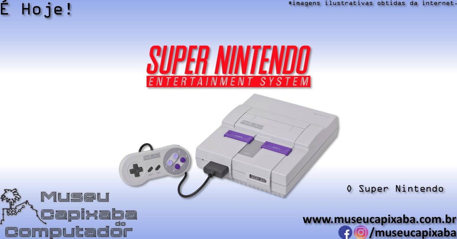 O videogame Super Famicom Super Nintendo de 1990 – MCC - Museu Capixaba ...
