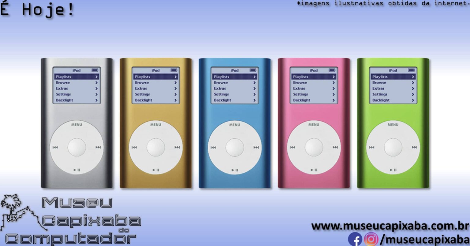 O Apple iPod mini de 2004 – MCC - Museu Capixaba do Computador
