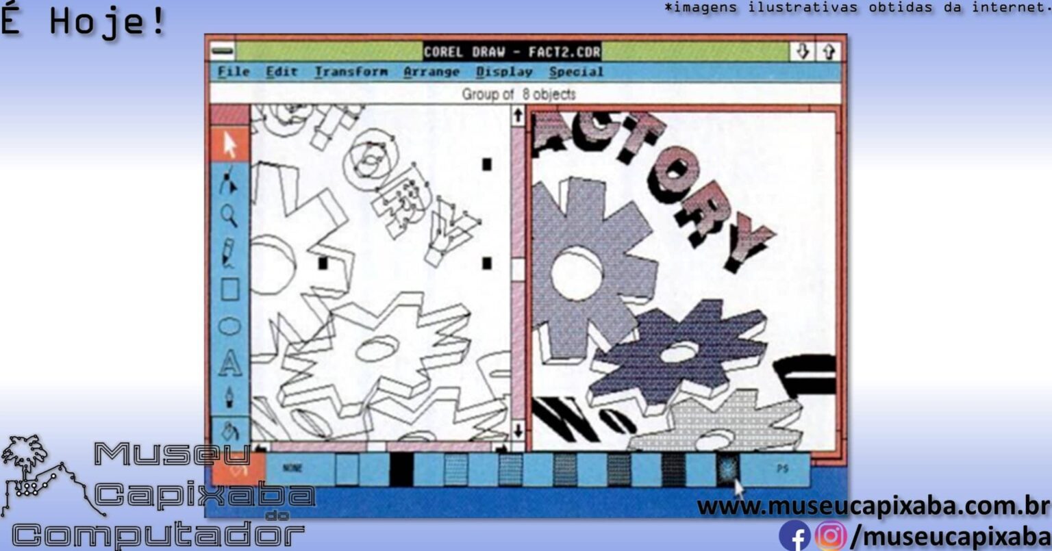 O software CorelDRAW de 1989 – MCC - Museu Capixaba do Computador