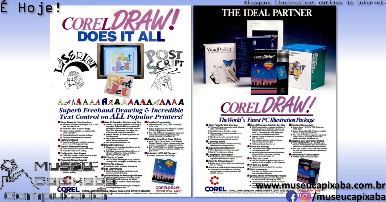 O software CorelDRAW de 1989 – MCC - Museu Capixaba do Computador