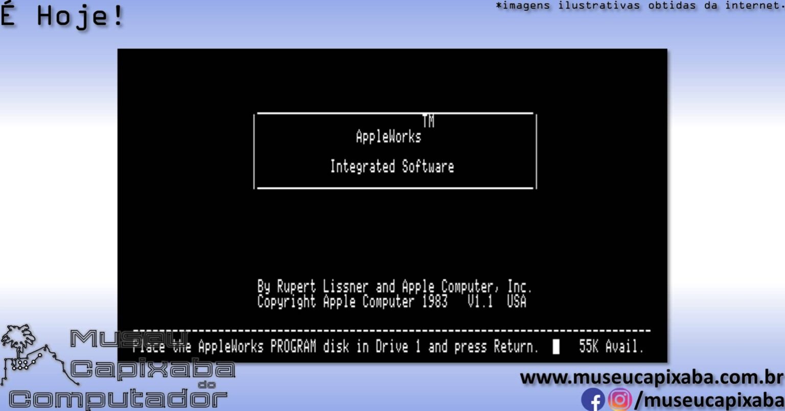 O software AppleWorks de 1984 – MCC - Museu Capixaba do Computador