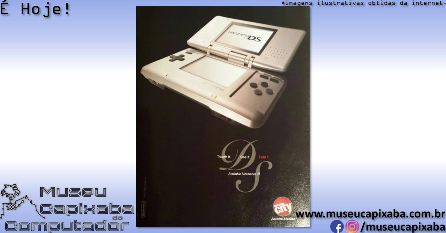 O videogame Nintendo DS de 2004 – MCC - Museu Capixaba do Computador
