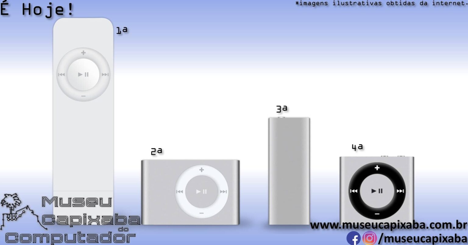 O Apple iPod Shuffle de 2005 – MCC - Museu Capixaba do Computador