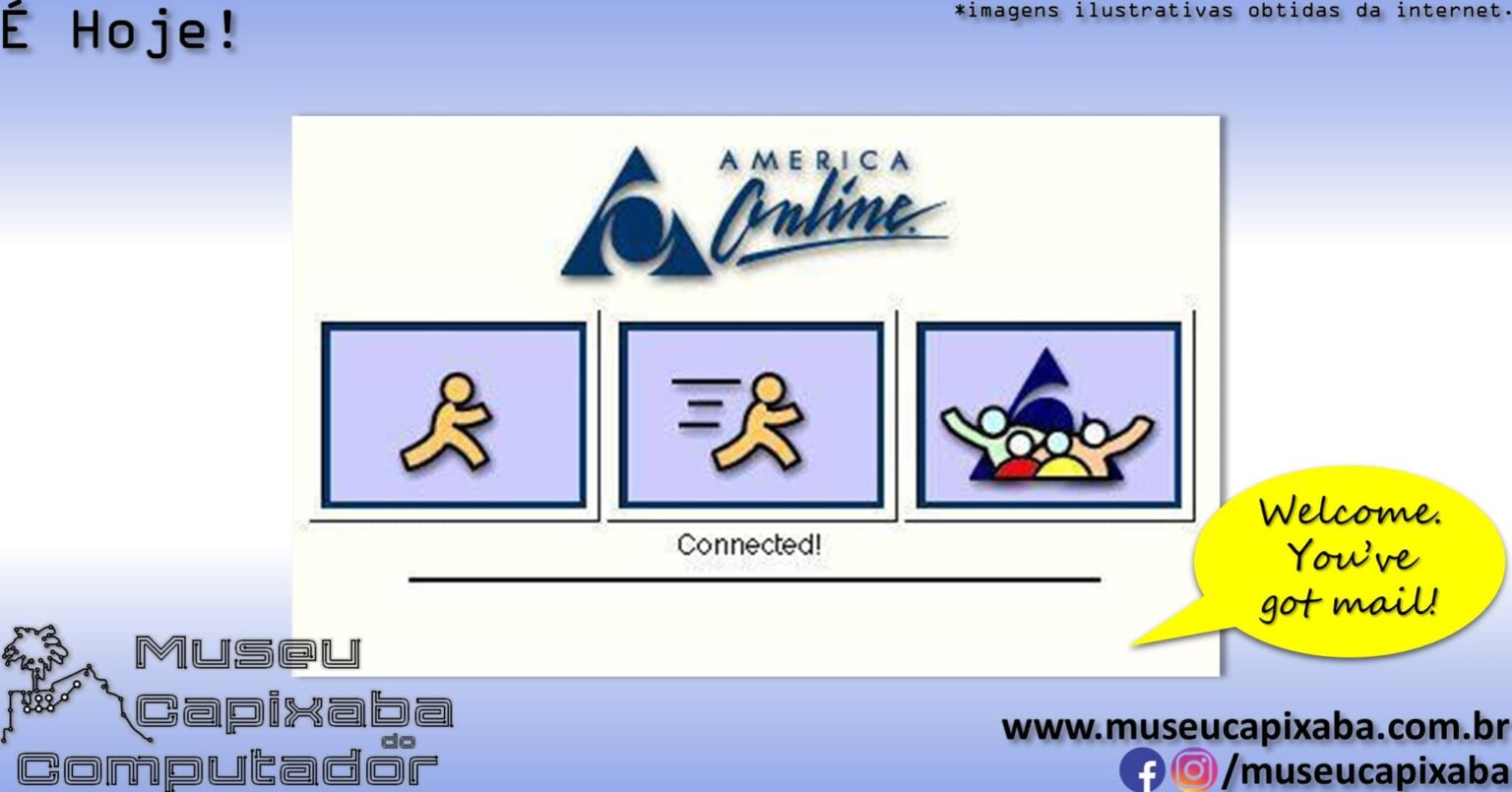A America Online AOL de 1985 – MCC - Museu Capixaba do Computador