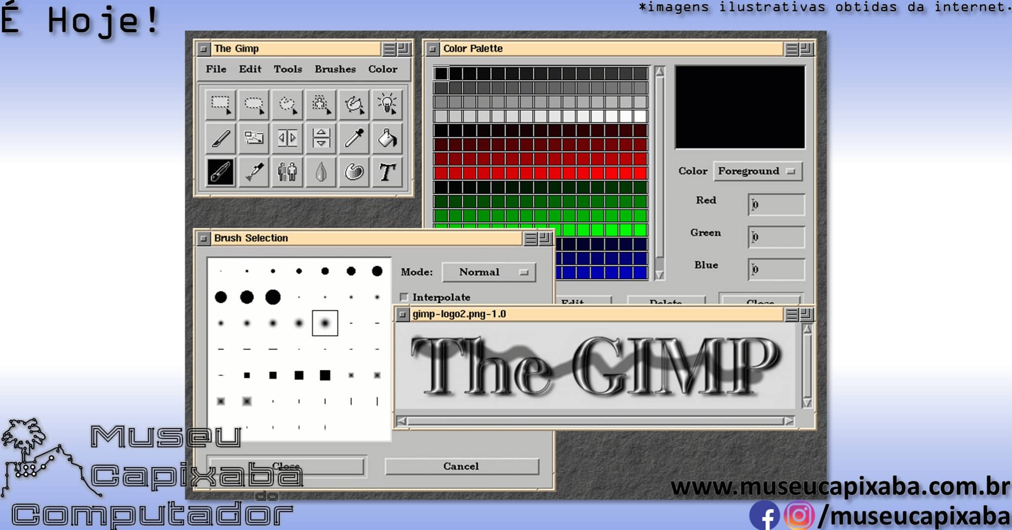 O software GIMP de 1995 – MCC - Museu Capixaba do Computador
